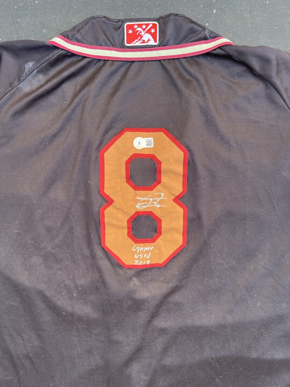 Julio Rodriguez Game Used Jersey Autographed. Modesto Nuts, Seattle ...