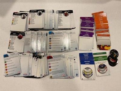 HeroClix Marvel DC Character Cards Lot 200+ Bulk Legacy Modern ...