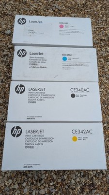 HP Sealed 1 x CE340AC 1x CE341AC 1x CE342AC 1x CE343AC full set-toners ...