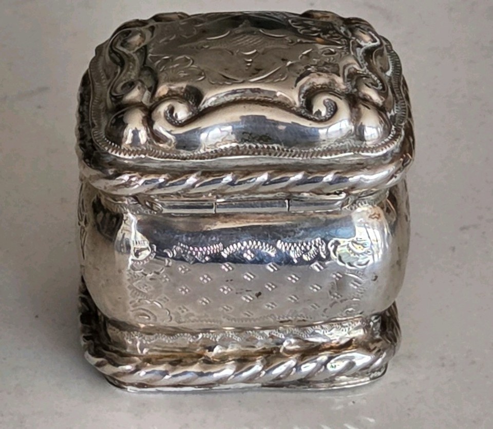 Antique sterling silver/gilt Dutch Box by Christiaan Jacob Bruinings ...