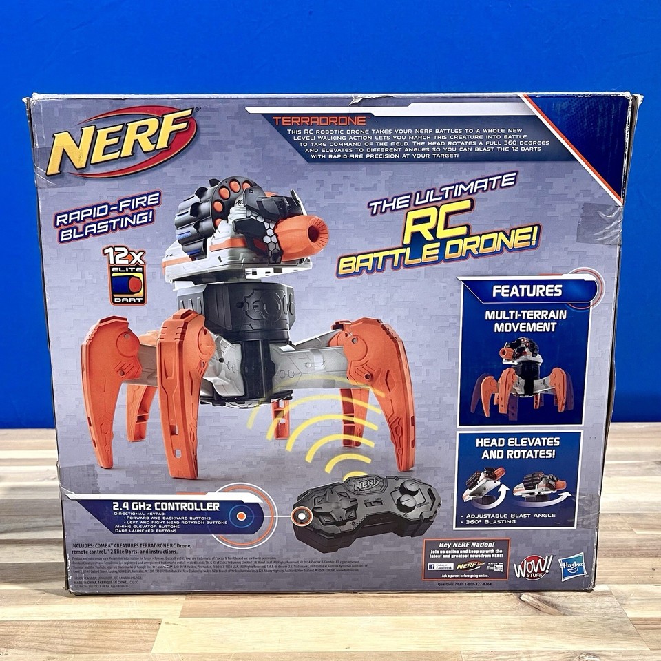Nerf Combat Creatures Terradrone RC Battle Drone A8017 NEW 653569991038| eBay