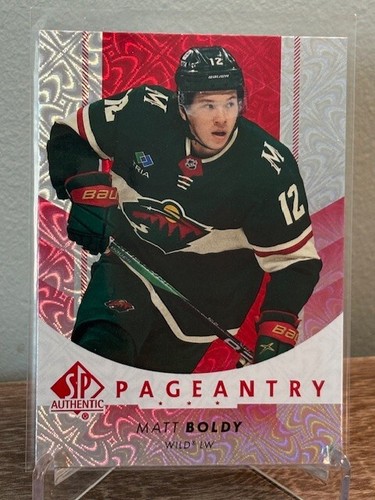 2022-23 Upper Deck SP Authentic Pageantry Matt Boldy #P-74 Minnesota ...