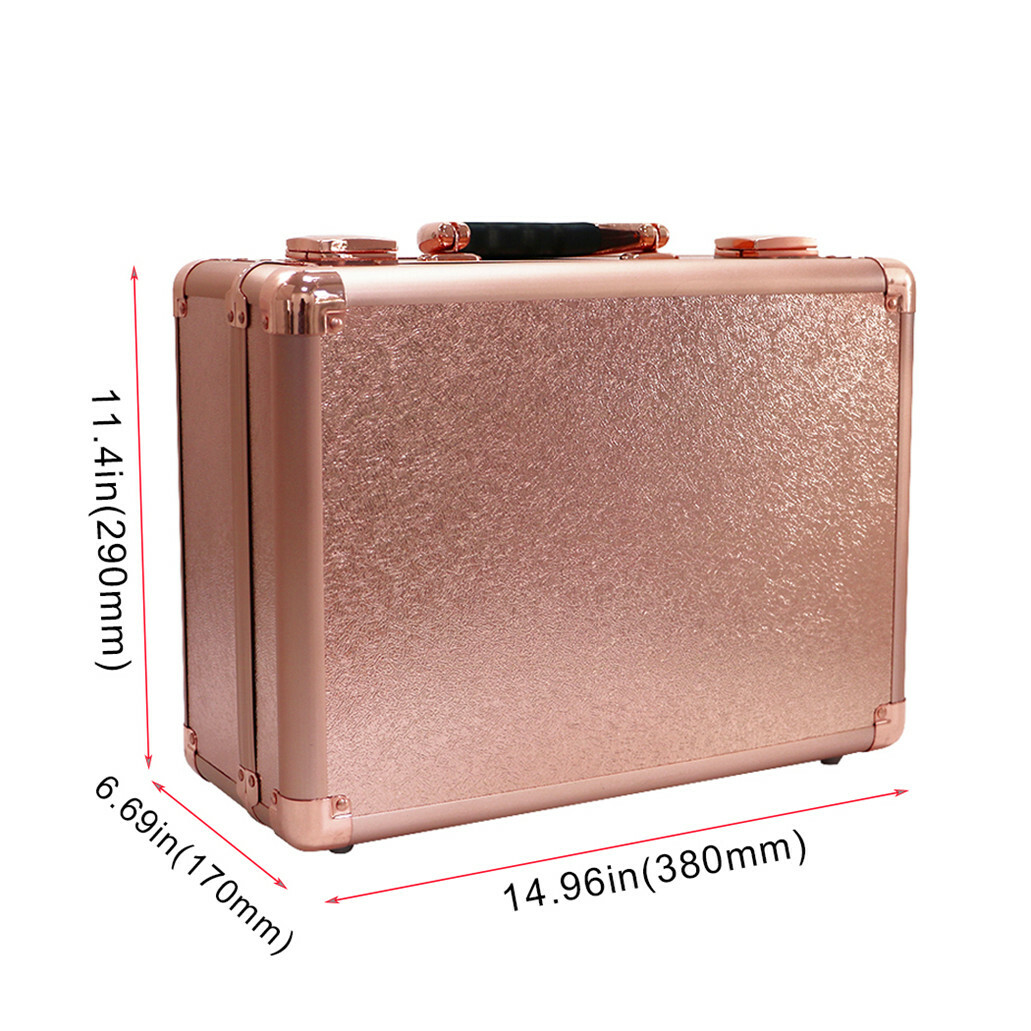 Luxury Make Up Vanity Case Travel Box Beauty Cosmetic Storage Organizer ...