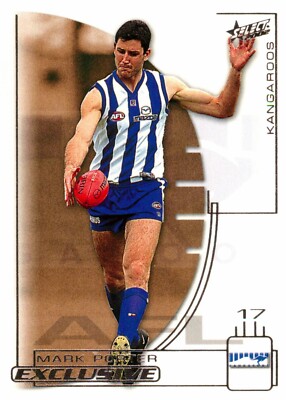 2002 NORTH MELBOURNE KANGAROOS AFL Card MARK PORTER Exclusive | eBay ...