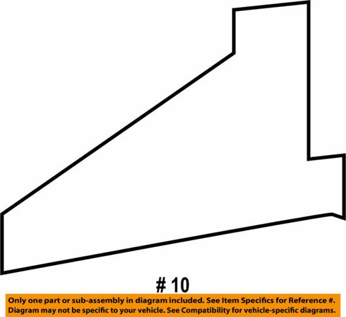 66245-0C010 Toyota Protector, rear body, no.3 rh 662450C010, New ...