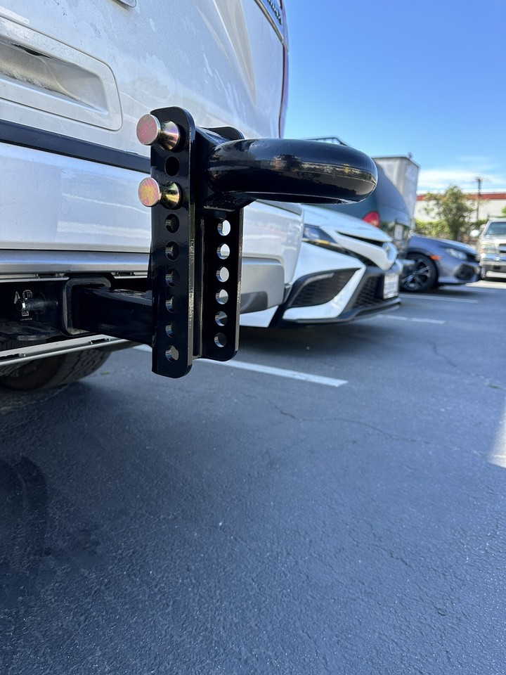 Adjustable Pintle Lunette Ring W/ Channel Trailer Hitch Mount 12 Ton ...