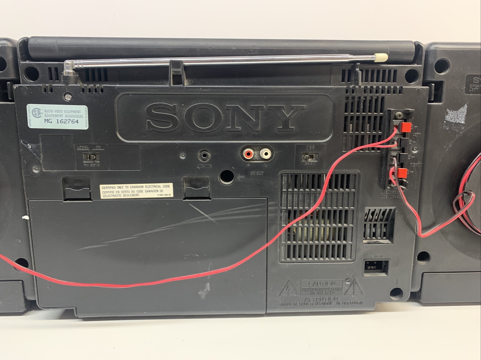 Sony CFD-770 Portable Boombox Stereo CD Radio Mega Bass AS IS | eBay