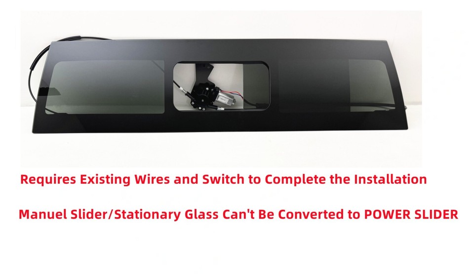 Power Sliding Back Window Glass For 2022-2025 Ford Maverick 4 Door Crew ...