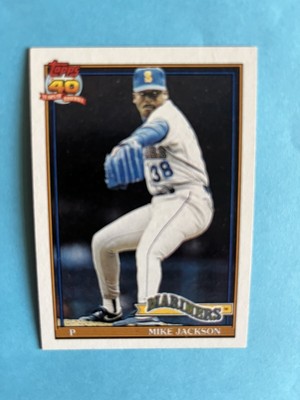 1991 TOPPS MIKE JACKSON SEATTLE MARINERS #534 BASEBALL CARD NM FREE ...