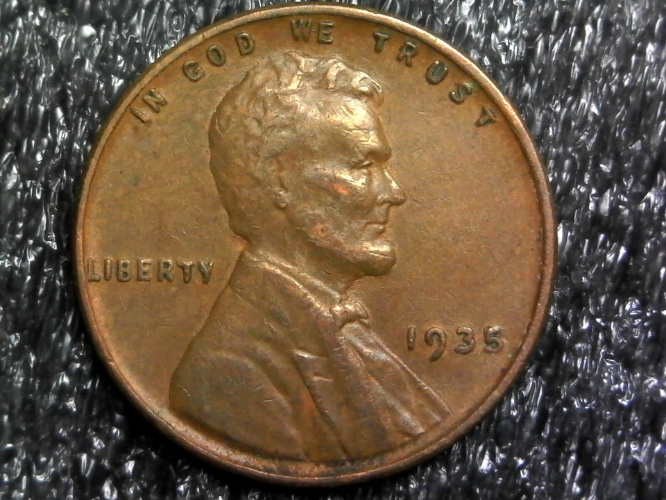 1935-P Lincoln Wheat Cent Penny w/ Double Die Reverse DDR Inv#E4408 | eBay