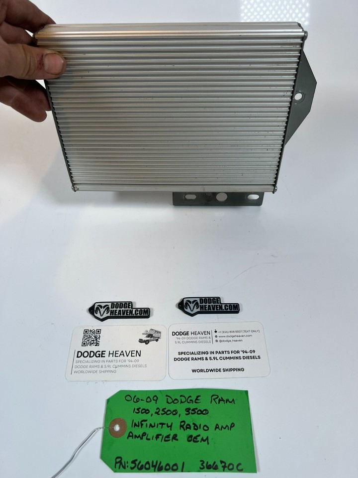 OEM 2006-2009 Dodge Ram Infinity Radio Amp / Amplifier 56046001 1500 ...