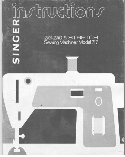Singer 717 Scholastic Instruction Owners Users Guide Manual Book How to ...