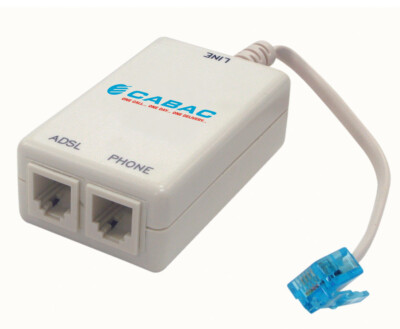 Cabac Splitter Filter Inline ADSL2 Plus Mode-3 Connection RJ12 Socket ...