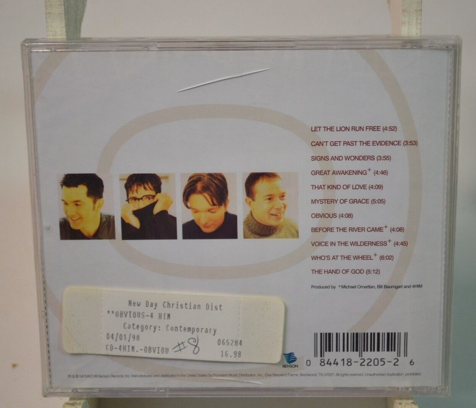 Obvious - Audio CD By 4Him -New Sealed 84418220526 | eBay