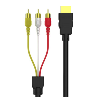 3RCA HDMI Video AV Cable High-Quality PAL NTSC TV HDTV CVBS DVD Cable ...