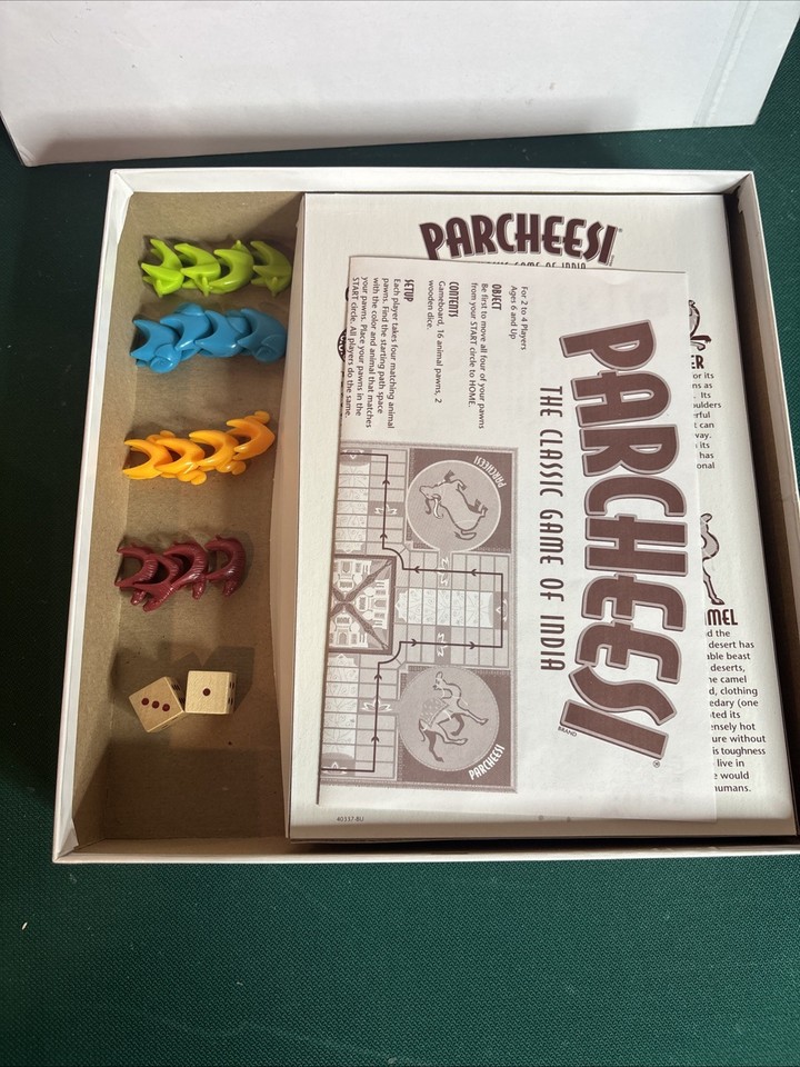 Parcheesi The Classic Game of India Milton Bradley Board Game 100% ...