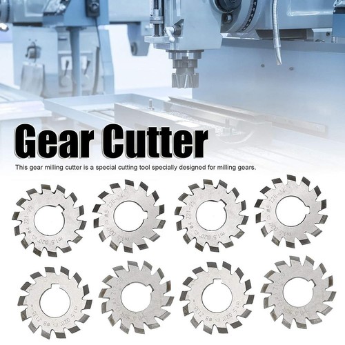 8Pcs HSS Bevel Gear Cutters M1 5 for Gear Milling with 20 Degree Angle ...