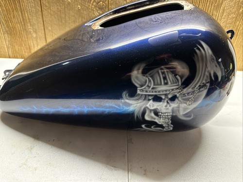 HARLEY DAVIDSON DYNA TIN SET 2000+ BLUE CUSTOM COMPLETE FXD FXCI TANK ...