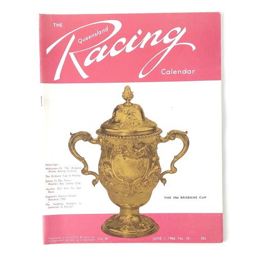 The Queensland Racing Calendar Horse Magazine | June 1st 1966 |#10 RARE ...