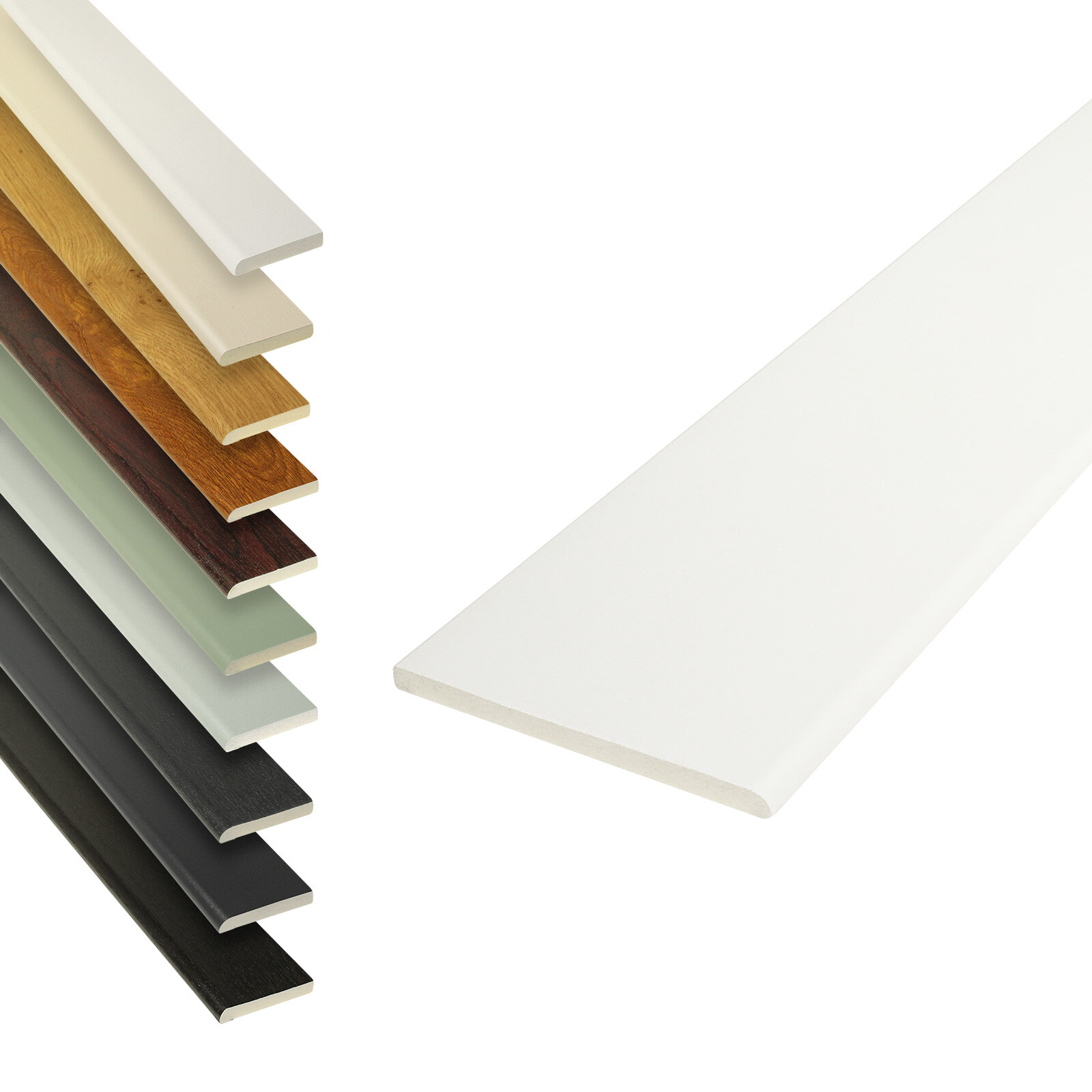 uPVC Cloaking Fillet D Mould Trim PVC Architrave Plastic Window Door ...