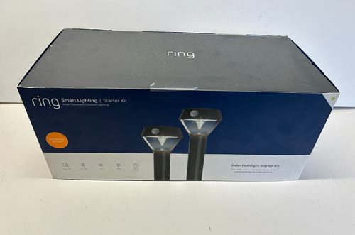 NEW Ring Smart Lighting Solar-Powered Pathlight Starter Kit + Bridge ...