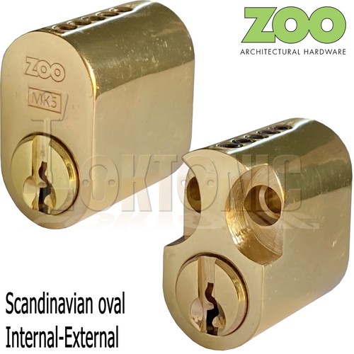 Zoo Scandinavian Oval External & Internal lock Barrel To Suit Assa Ruko ...