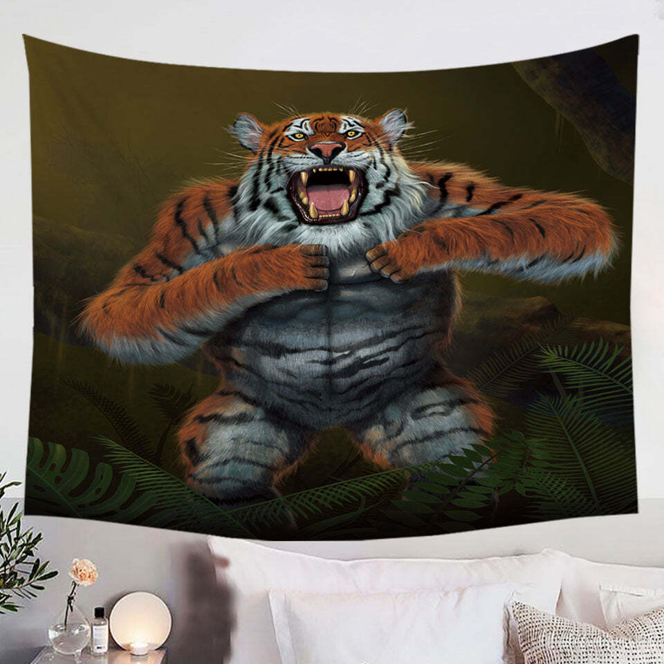 Gorilla Fighting Tiger