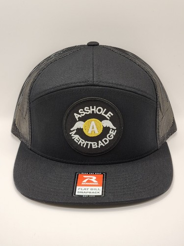 RICHARDSON 168 W/ ( A$$HOLE MERIT BADGE ) Embroidery Patch | eBay