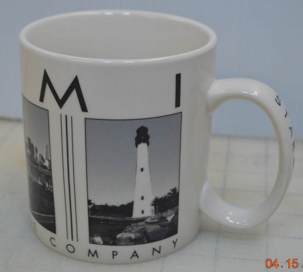 STARBUCKS MIAMI Mug City Scenes Series,18 oz, 2005 Barista | eBay