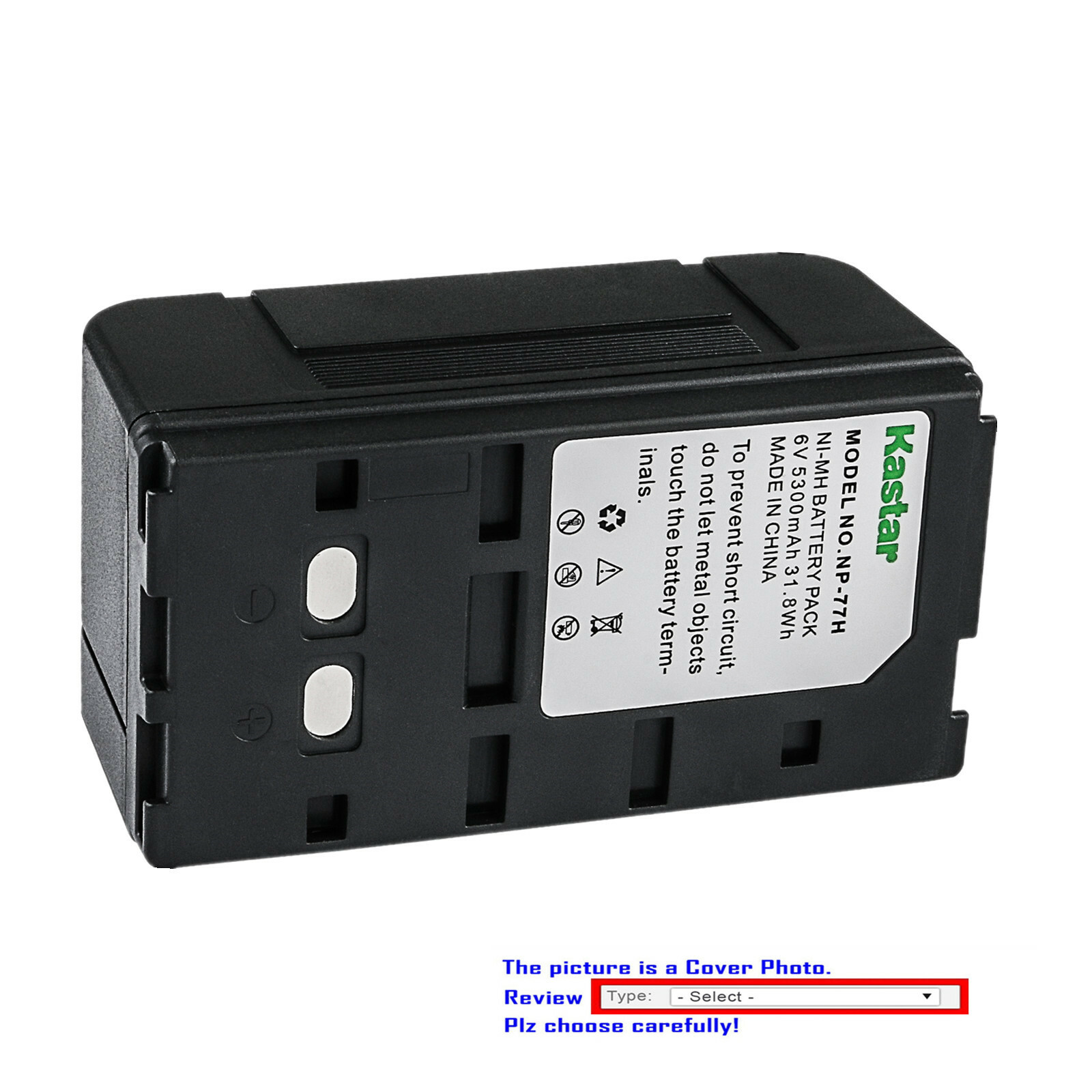 Kastar Replacement Battery Pack for Sony NP-33 NP-55 NP-98 NP-66 NP-68 ...