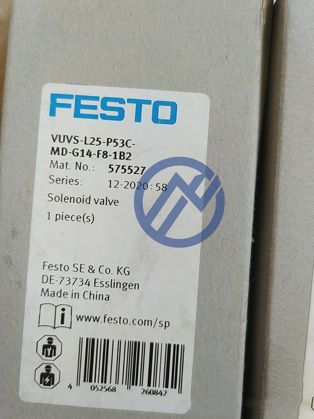 Brand new 575527 VUVS-L25-P53C-MD-G14-F8-1 FESTO solenoids Expedited ...