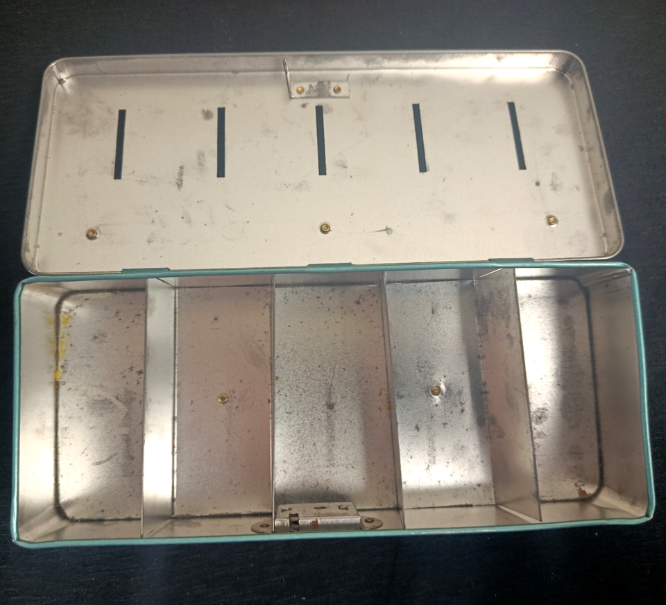 Vintage Savings Tin & Uk Coins Crown Shilling Job Lot Mixed Bundle ...