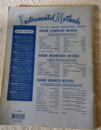 RUBANK ADVANCED METHOD FLUTE VOL. 1 MUSIC LESSONS PAPERBACK | eBay