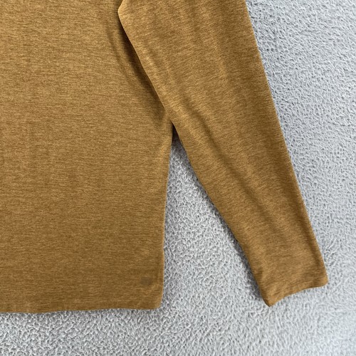Flax T-Shirt Men Small Brown Heather Stretch Performance Activewear Gym ...