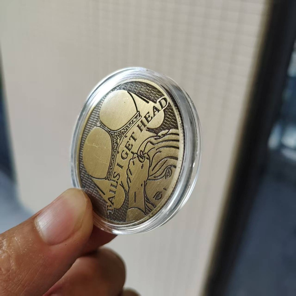 8 x Sexy Lady Flip Challenge Coin-Playful Heads/Tails Novelty Gift ...