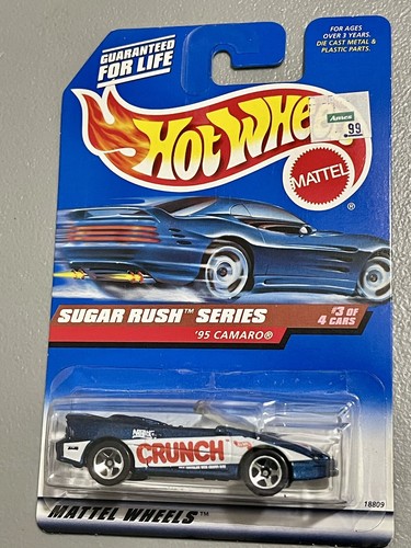 Hot Wheels 1997 Sugar Rush Series Nestle Crunch Blue '95 Camaro ...