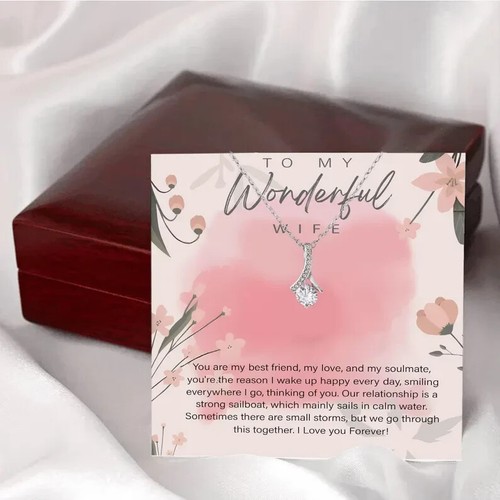 To My Wife Necklace Wife Gift from Husband, Anniversary Gift, Wife ...