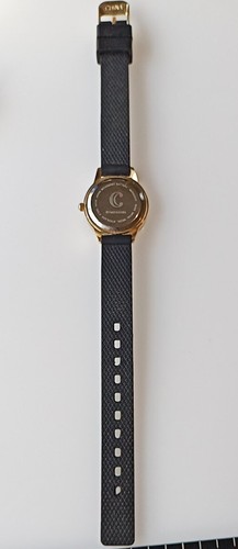 Collezio Gold Tone Women's Watch With Black Silicone Band | eBay