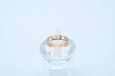 Authentic CARTIER Love Wedding Ring US#4.75 Cartier#49 18K Rose Gold | eBay
