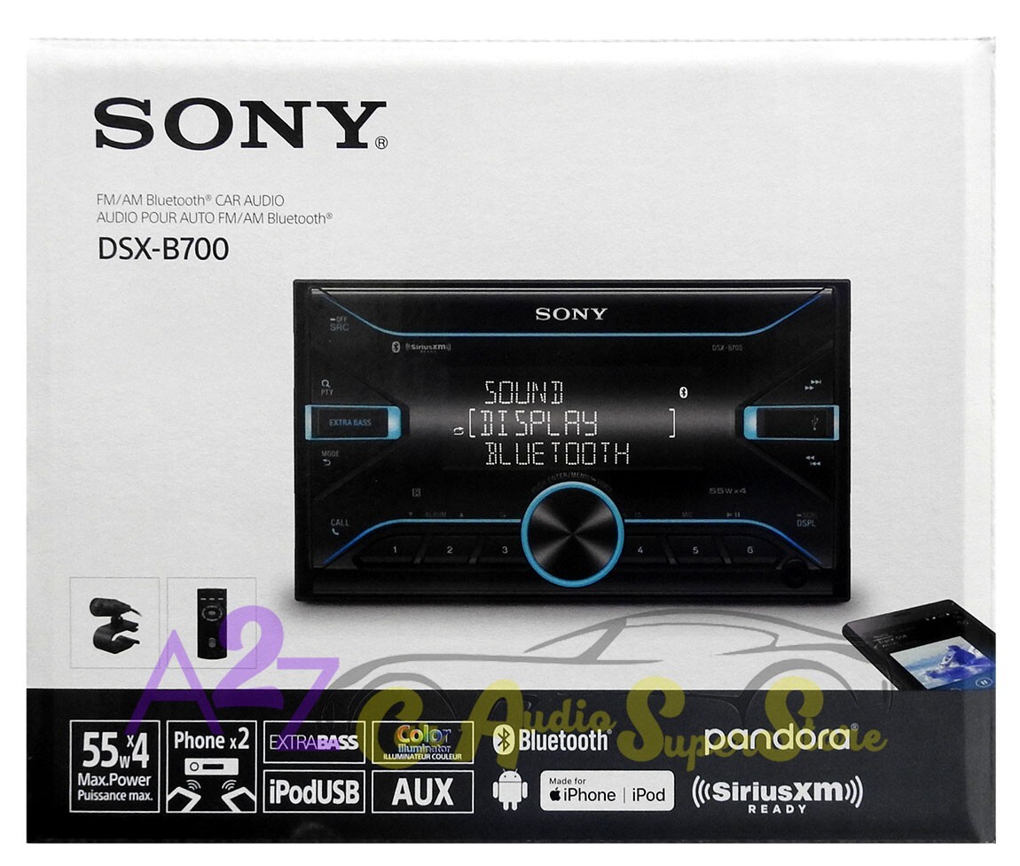 SONY DSX-B700 2-DIN DUAL BLUETOOTH CAR STEREO, SIRIUSXM READY, VOICE ...