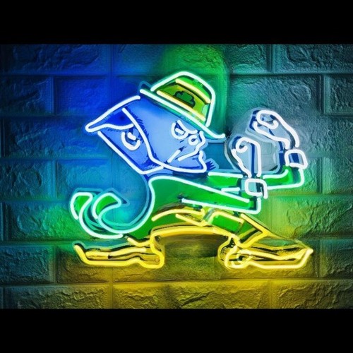 New Notre Dame Fighting Irish Football Light Neon Sign with HD Vivid ...