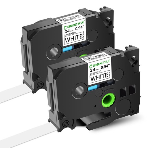TZe251 TZ251 Black/White Label Tape 24mm For Brother P-Touch PT-D600 ...