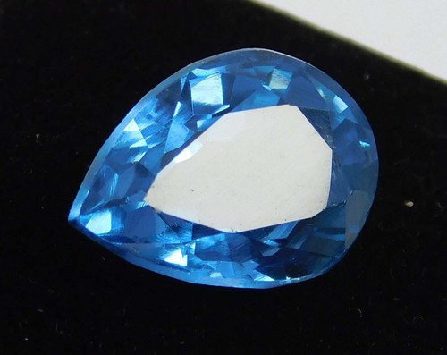 5 Ct Natural Sapphire Neon Blue Pear Shape Certified Loose Gemstones | eBay