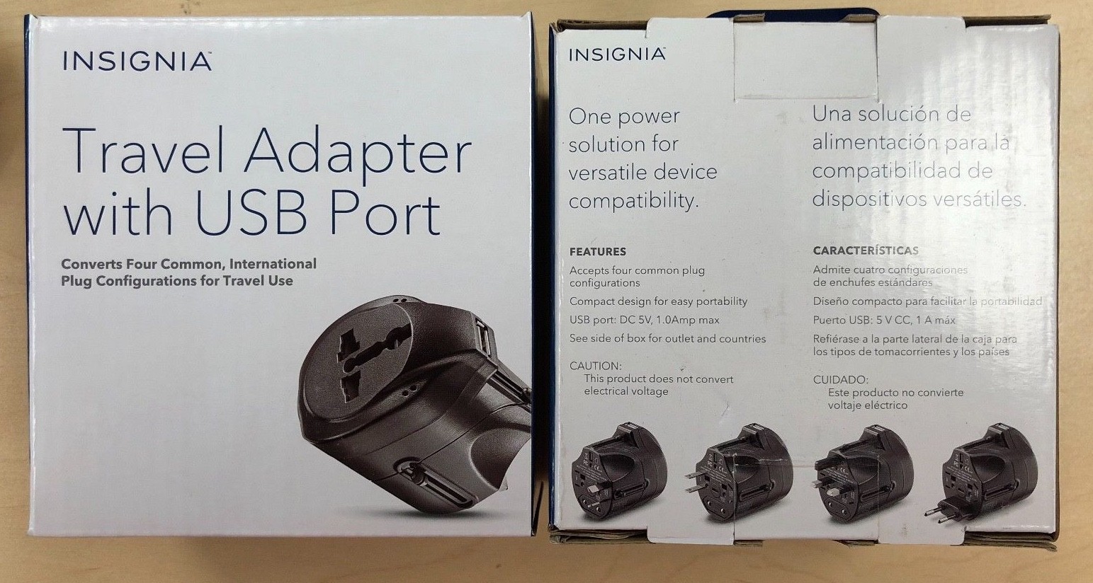 NEW Insignia Travel Adapter with USB Port - Universal Travel Adapter | eBay