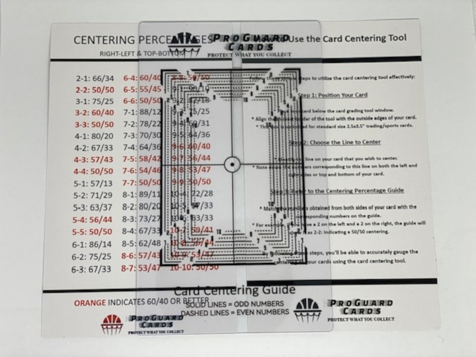 Grading Tool - Centering Tool Kit for Grading Sports Cards & Trading ...