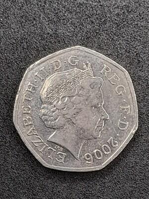 VERY RARE 2006 Queen Victoria Cross 50p Coin VC Fifty Pence Collectors ...