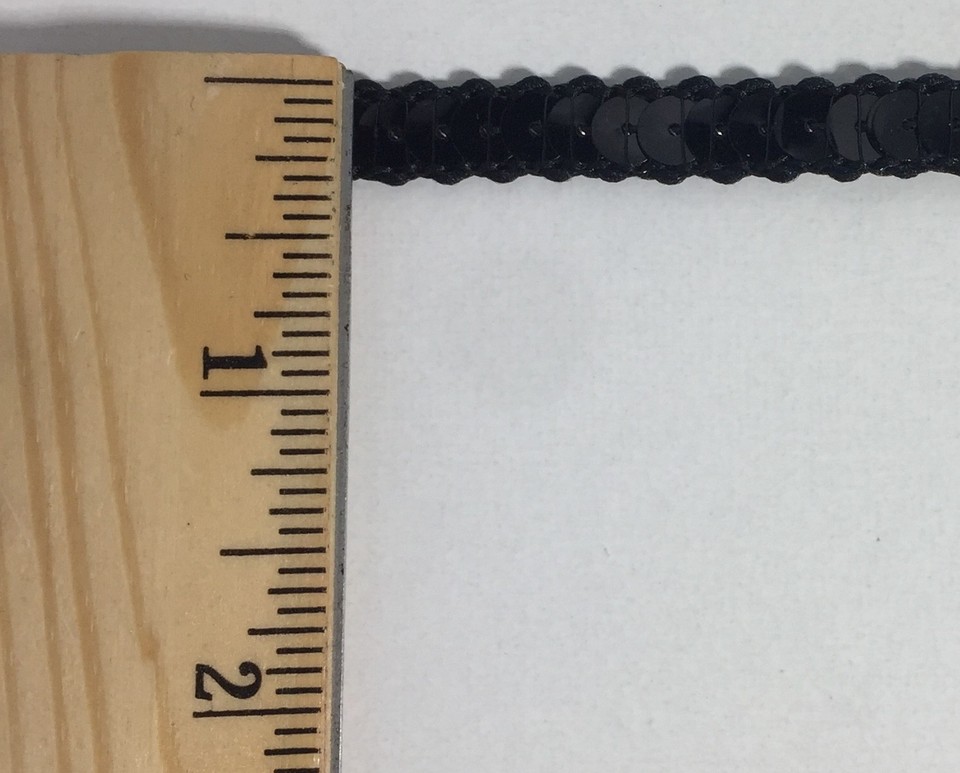 Single Row Sequin with Knitted backing - 20 Continuous Yards - Many ...