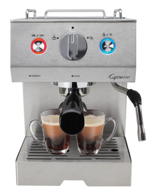 Capresso Cafe Select Professional Stainless Steel Espresso & Cappuccino ...
