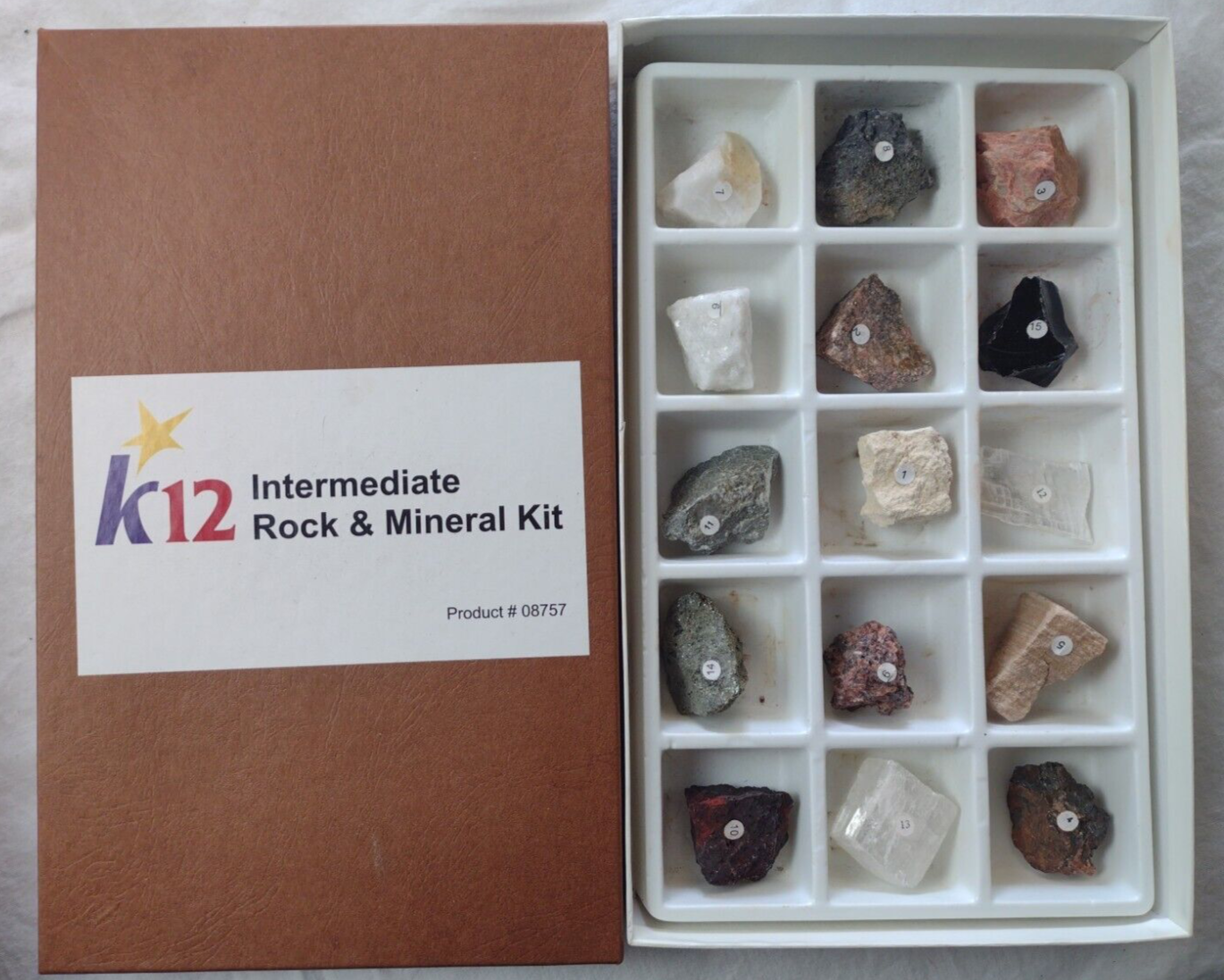 Homeschool K12 Intermediate Rock Mineral Collection All Numbered Key Geoscience | eBay