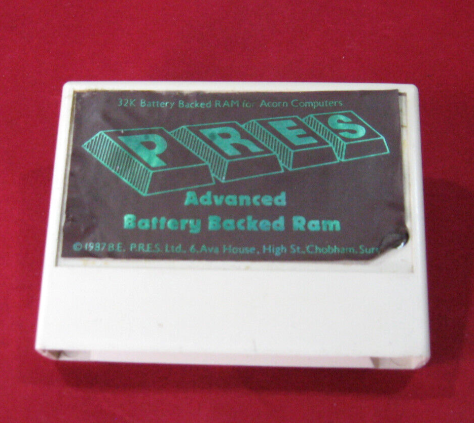 PRES Advanced Battery Backed 32K RAM for Acorn Electon and BBC ...